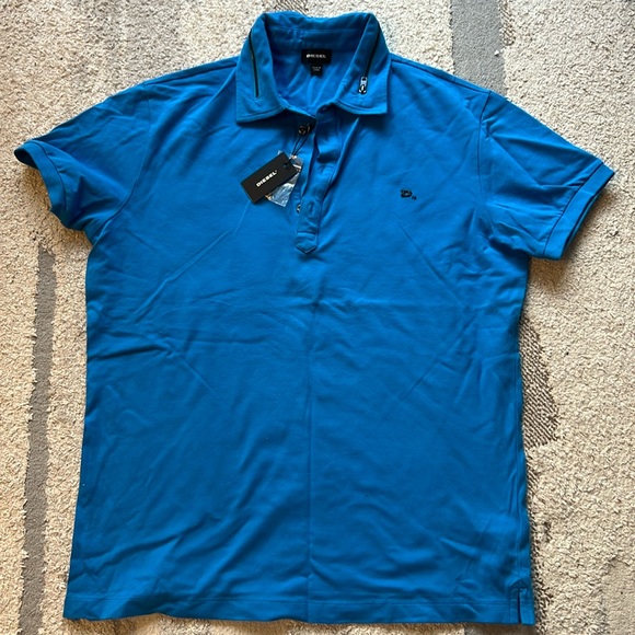 Diesel | Shirts | Diesel Polo Blue Shirt | Poshmark